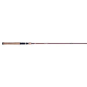 Berkley 7’ Cherrywood HD Casting Rod, One Piece Spinning Rod, 10-20lb Line Rating, Medium Heavy Rod Power, Fast Action, 1/4-1 oz. Lure Rating, Red