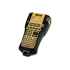 DYMO 1756589 Rhino 5200 Industrial Label Maker Kit, 5 Lines, 4 9/10W X 9 1/5D X 2 1/2H