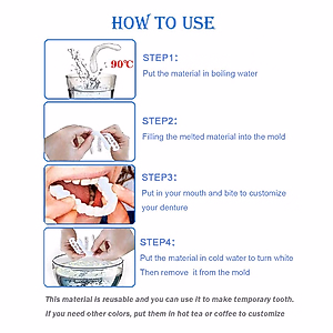 Brige Smile Teeth Denture Temporary False Teeth Improve Smile