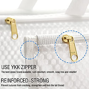 TENRAI Laundry Bag Mesh Wash Bag，Use YKK Zipper，Tote Bag Bathroom Hanging, Bra Fine Mesh Wash Bag for Underwear 3 Bags（3M Cellular Mesh ）