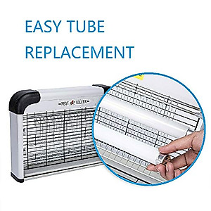 LINKPAL Electric Bug Zapper/Pest Repeller Control Indoor 2800 Volt UV Lamp Flying Fly Insect Killer Mosquitoes Flies Killer Repellent Traps Eliminator Catcher Lure Zap Kills Mosquito (20W Bug Killer)