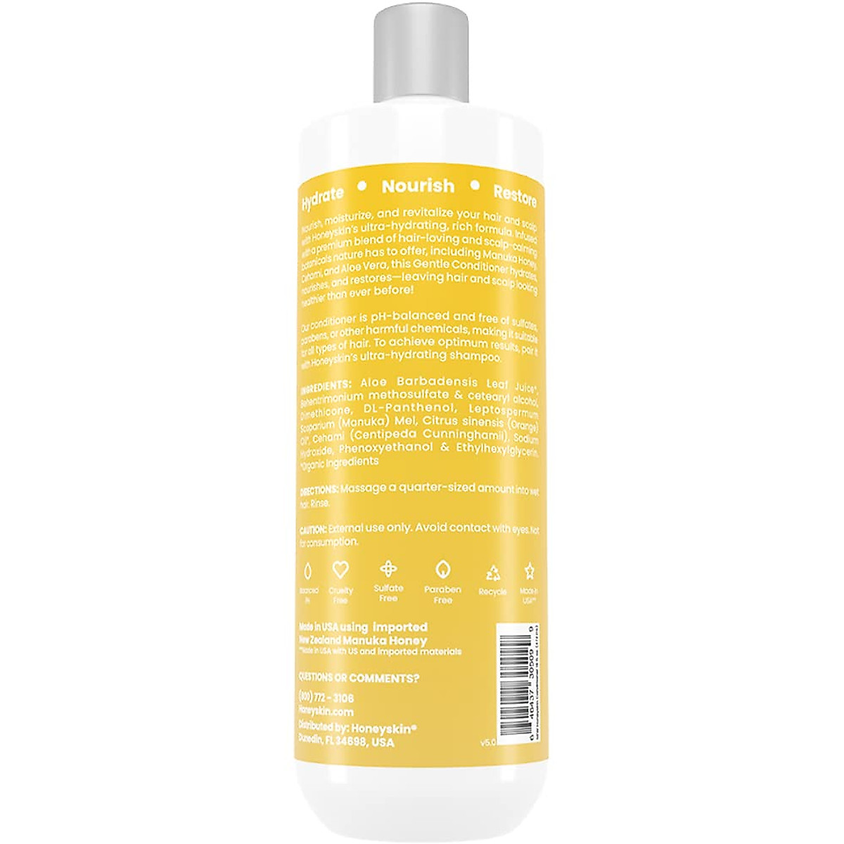 Deep Conditioner for Hair Growth - Nourishing Hair Conditioner for Hair Loss, Eczema and Psoriasis Relief - Hair and Scalp Moisturizer and Conditioner for Dry Hair (16oz)