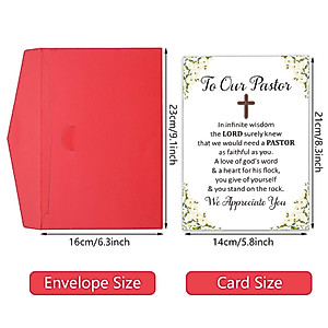 Pastor Appreciation Cards, Pastor Appreciation Gifts, Pastor Appreciation Gifts for Men, Appreciation Thank You Cards for Pastor, Ordination card, Pastor Anniversary Birthday Card, Christmas Stockings