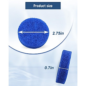 6PCS Scrub Pad Fit for Black & Decker PKS160 Power Scrubber, Power Scrubber Scrub Pad Replaces 90511586 Blue