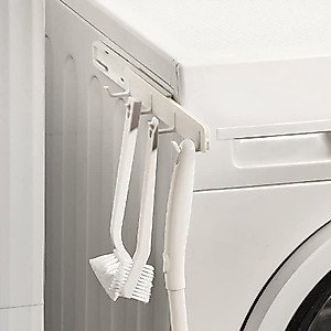 LIRUXUN Space Saving Retractable Hook Self Adhesive 4 Hooks Bathroom Hanger Closet Clothes Towel Hook Rack