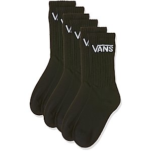 Vans Little Boys' 3 Pack Classic Crew Socks - Black - 1-6