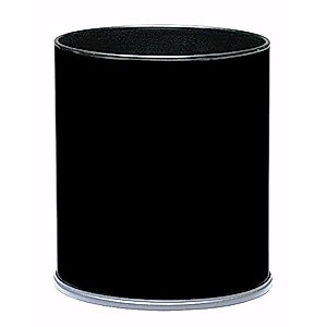 Witt Industries 66BK Executive Waste Basket Receptacle, Steel, 4 gal, Black