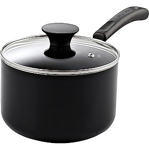 Cook N Home Nonstick Saucepan, 2 quart, Black