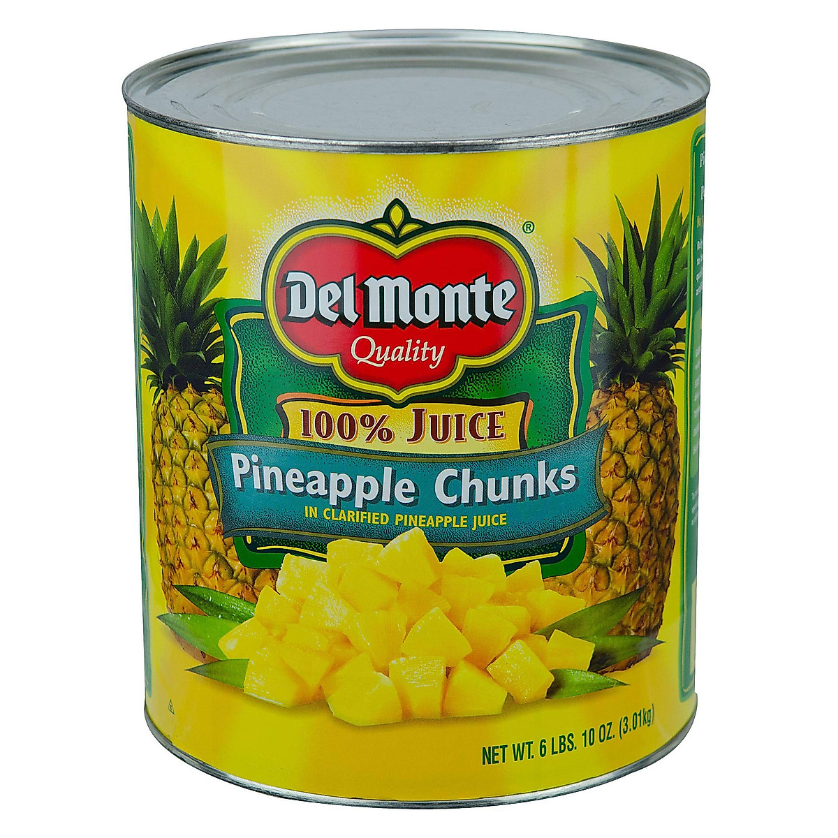 Fruit Delmonte Pineapple Chunks Packed In Juice 6 no.10 Can