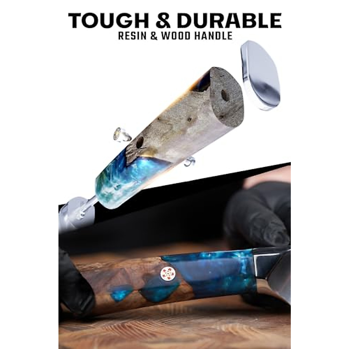 Dalstrong Boning Knife - 6 inch - Valhalla Series - 9CR18MOV HC Steel - Celestial Resin & Wood Handle - Fillet Knife, Meat Cutting, Carving, Bone, Trimming, Deboning - Kitchen Knife - Leather Sheath