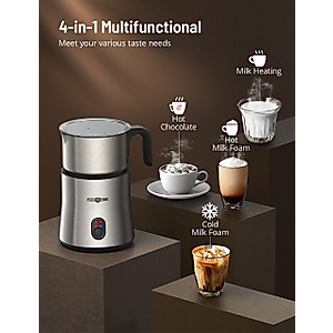 Paris Rhône Detachable Milk Frother Accessories, Chocolate Cover, Frothing whisks and Holder for PE-MF005