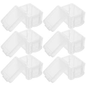 COHEALI Mini Rectangular Storage Containers 10pcs Reusable Small Plastic Storage Box Condiment Containers with Lids for Baby Food Snacks Sauces Candy Small Items Craft Projects