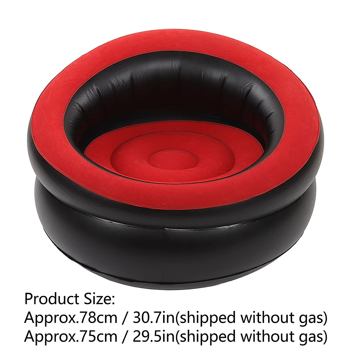 EVTSCAN Inflatable Plush Sofa - Minimalist and Versatile Couch Flocking Air Sofa Simple Inflatable Chair for Indoor and Outdoor Use(A)