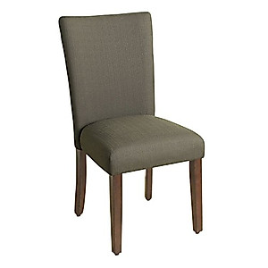 HomePop Parsons Classic Upholstered Accent Dining Chair, Single Pack, Brown