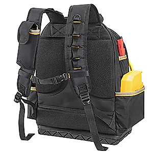 CLC Work Gear PB1133 38 Pocket Molded Base Tool Backpack, Black/Blue