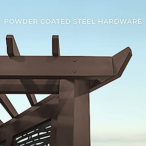 Backyard Discovery Hampton Traditional Steel Cabana Pergola