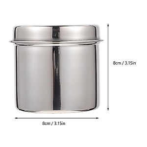DIYEAH Stainless Steel Medical Jar - Resistant Gauze Holder Dressing Unguent Storage Can Sundry Professional Storage Container