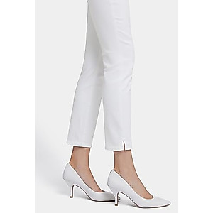 NYDJ womens Pull-on Skinny Ankle | Slimming & Flattering Fit Jeans, Optic White, 16 US