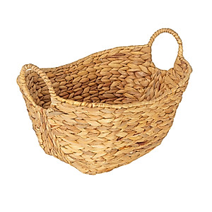 Household Essentials Water Hyacinth Basket with Handles