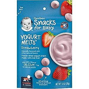 Gerber Baby Snacks Yogurt Melts, Strawberry, 1 Ounce