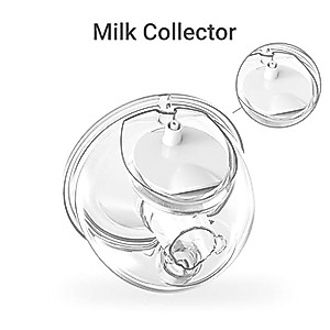 OPATER Wearable Breast Pump Hands Free Portable Electric Breast Pump with Massage Mode Wear Breast Pump with 16 Levels 4 Modes Suction Breastfeeding Pump,24mm