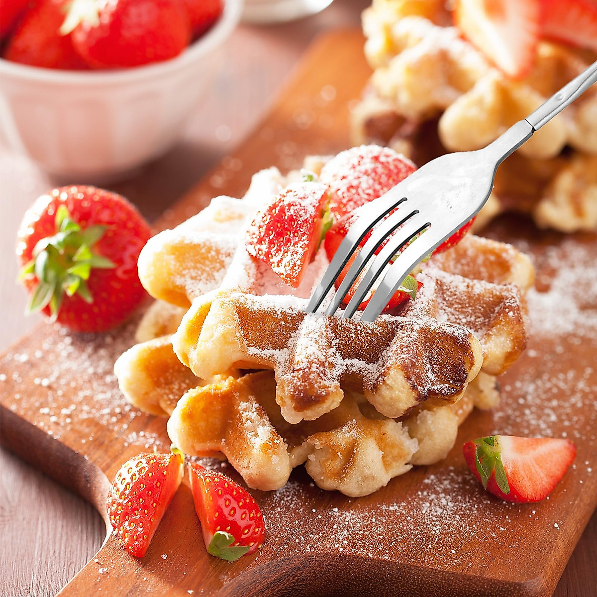 Lystaii 2Pcs Stainless Steel Telescopic Fork Extendable Fork Dinner Fork Dinner Fruit Dessert Long Handle Fork Long Stainless Steel Retractable Fork Sturdy