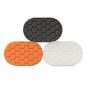 Chemical Guys BUFX_204 Hex-Logic Hand Applicator Pad Kit 3 x 6 x 1 Inch