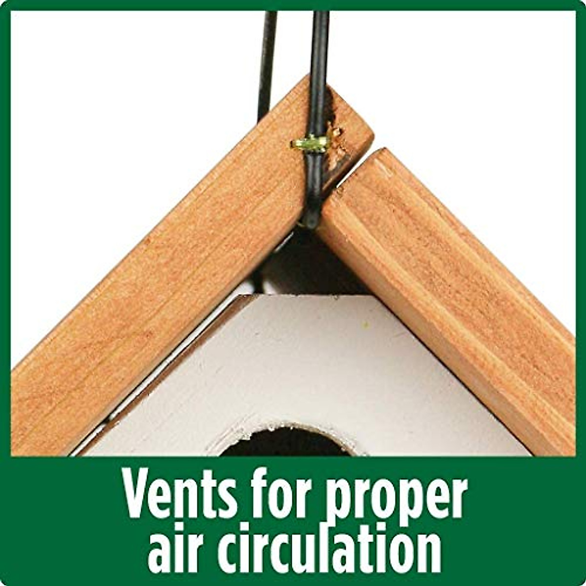 Wild Wings WWLH2-DECO Farmhouse Wren House, White