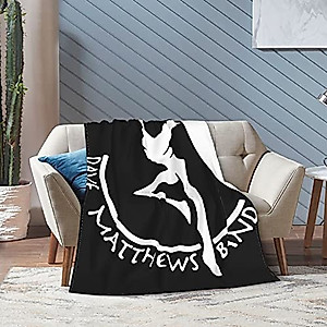 American Dave Rock Matthews Band Blanket Throw, Ultra-Soft Fleece Flannel Blanket Lightweight Throw Blankets for Couch Sofa Living Room for Kids Adults 60"X50"