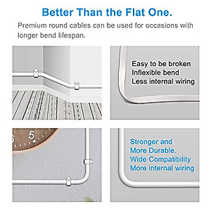 FASTSNAIL 16.4FT Power Extension Cable for WyzeCam/WyzeCam V3/ WyzeCam Pan/Wyze Cam Pan V2/ KasaCam/NestCam Indoor/Yi Cam,USB to Micro USB Charging and Data Sync Cord 2 Pack