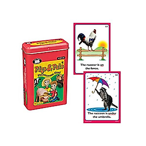 Super Duper Publications | Pigs & Pals Preposition Fun Deck Flash Cards | Educational Learning Resource for Children