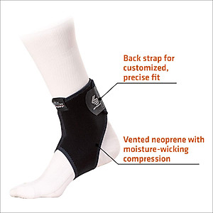 Shock Doctor Ankle Comp SLV Wrap Blk S
