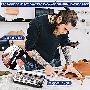 18pc Precision Utility Craft Knife Set - Premium Hobby Knife Cutting Tool with Sharp Blades for Architectural Models, Carving Pumpkins / Stencils, Paper / Leather/vinyl Crafts, Miniatures by Bovulo