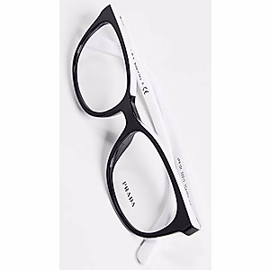 Prada PR 13VV - YC41O1 Eyeglasses Black/white W/Demo Lens 53mm