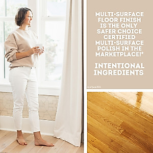 Quick Shine Multi Surface Floor Finish 64oz | Cleaner & Polish to use on Hardwood, Laminate, Luxury Vinyl Plank LVT, Tile & Stone | Safer Choice w/Clean Shine Technology | Protect-Refresh