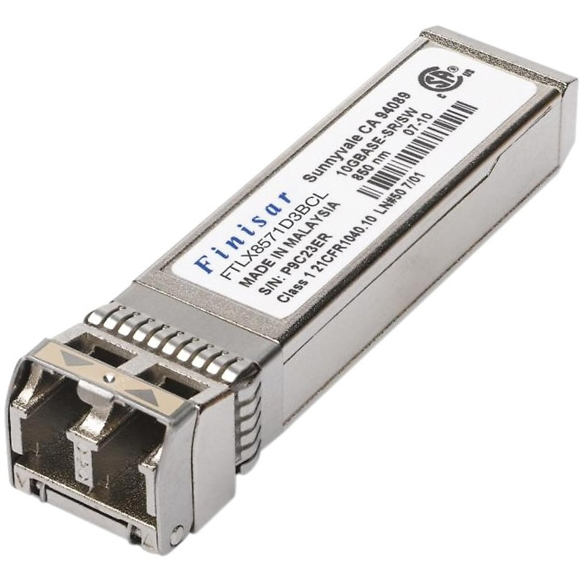 Genuine Finisar FTLX8574D3BCL 10GBASE-SR SFP+ Transceiver | 10G SR 850NM VCSEL 400M Multimode (-5 to 70C)