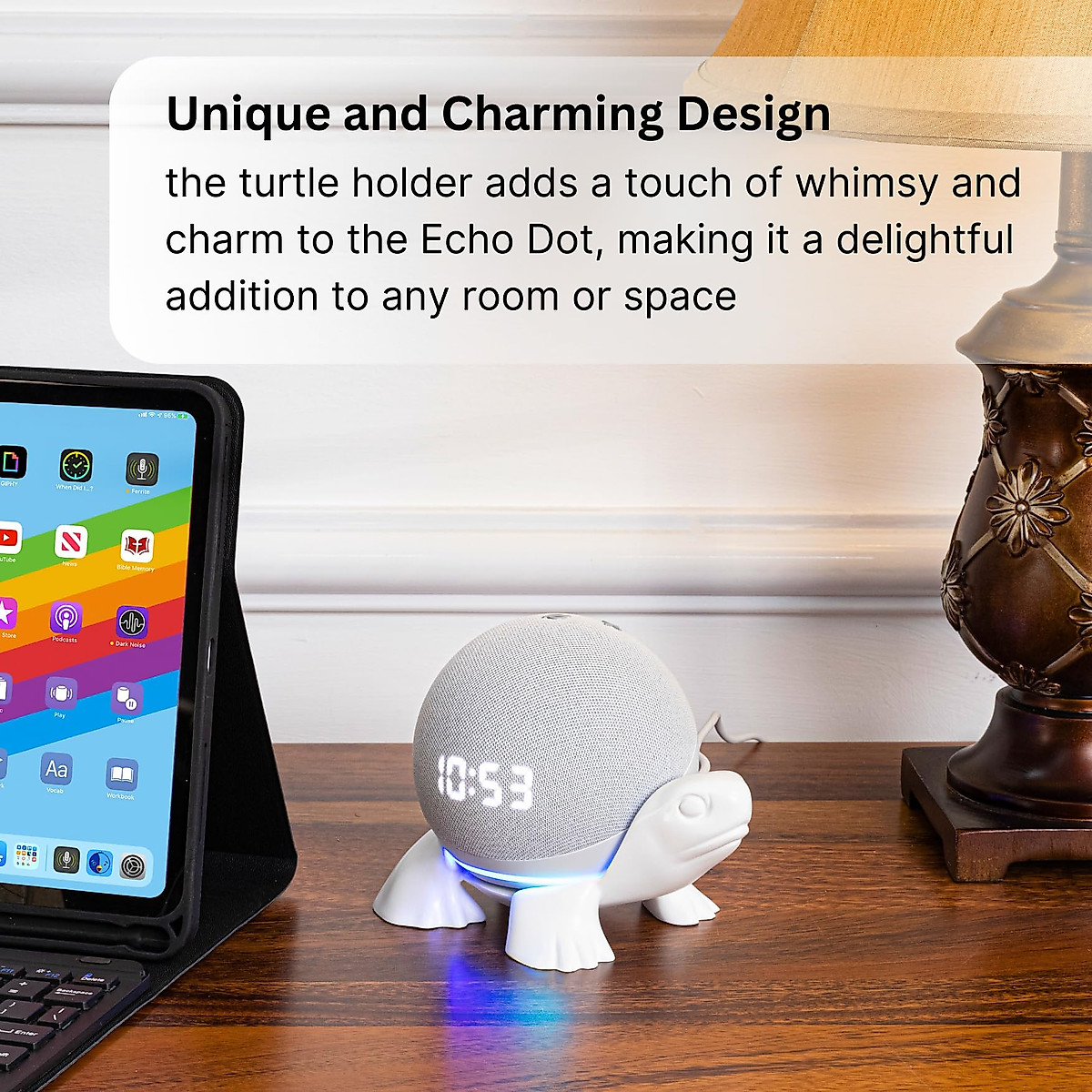 Turtle Echo Dot Holder Stand for Echo Dot 4th/5th Generation, Unique Alexa Holder, Turtle Alexa Stand Holder Mount, Accessories Speaker, dot Stand Holder for Alexa Echo dot, Amazon Echo dot Holder