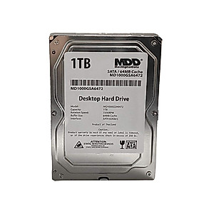 MaxDigitalData MDD (MD1000GSA6472) 1TB 64MB Cache 7200RPM SATA 6.0Gb/s 3.5in Internal Desktop Hard Drive