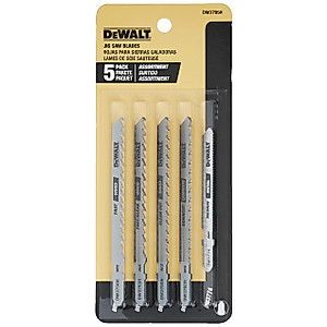 DEWALT Jigsaw Blades Set, T-Shank, 5-Piece (DW3795H)