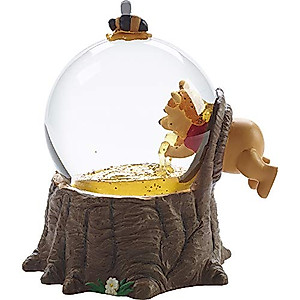 Precious Moments, Disney Showcase Winnie The Pooh Musical Snow Globe, For The Love Of Hunny, Resin/Glass, #171708 , Brown