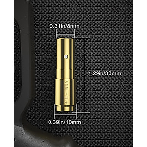 Feyachi Bore Sighting Laser 9mm Red Dot Laser Boresighter for Handgun Pistol with Tail Switch Included