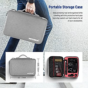 NEEWER Pro Version 61 in 1 Action Camera Accessory Kit Compatible with GoPro Hero 11 10 9 8 7 6 5 4 GoPro Max GoPro Fusion Insta360 DJI Osmo Action Action 2 AKASO and More