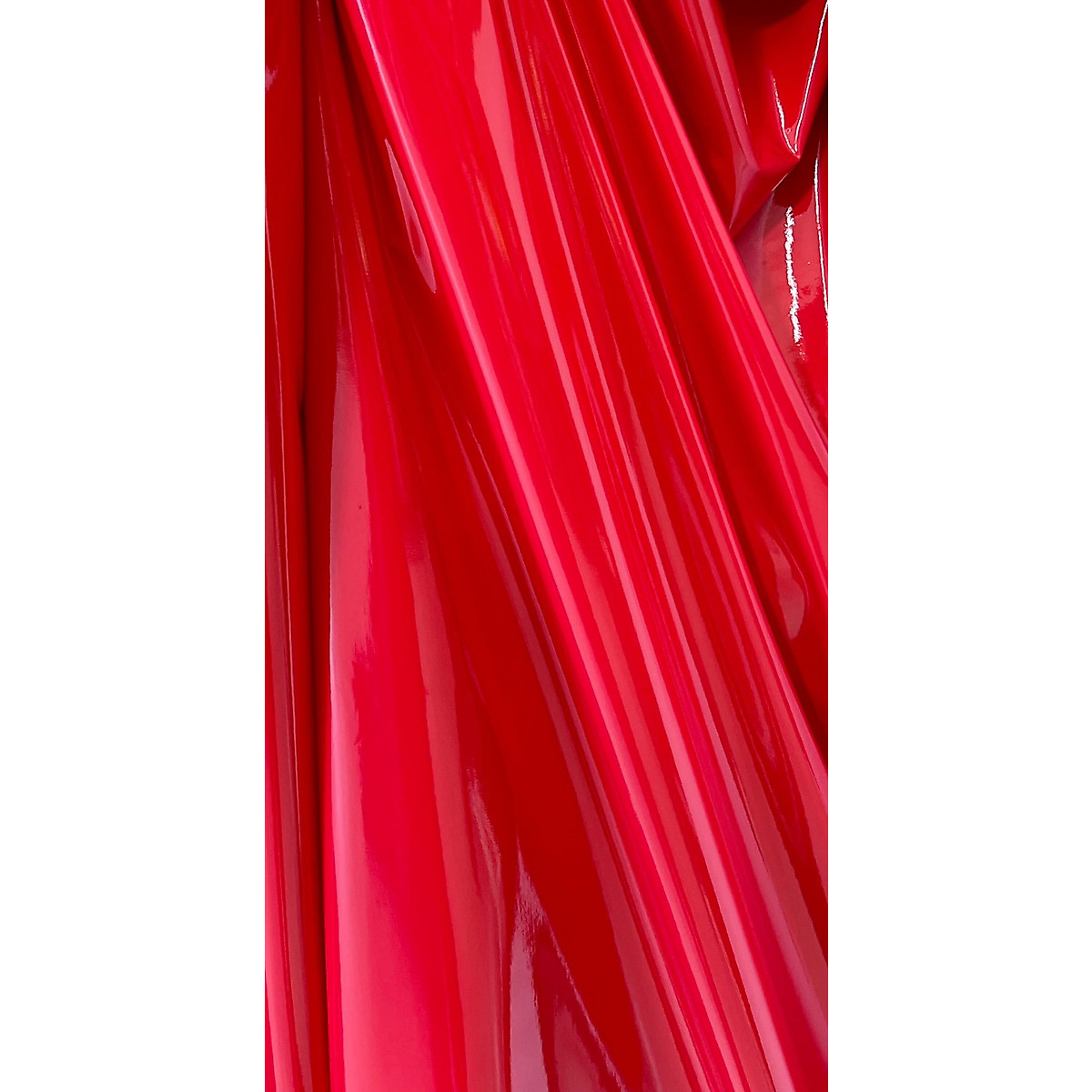 Shiny Red 4-Way Stretch Vinyl Latex Fabric by The Yard, 60" Wide, DIY, Crafts, Club Wear, Costumes, Cosplay