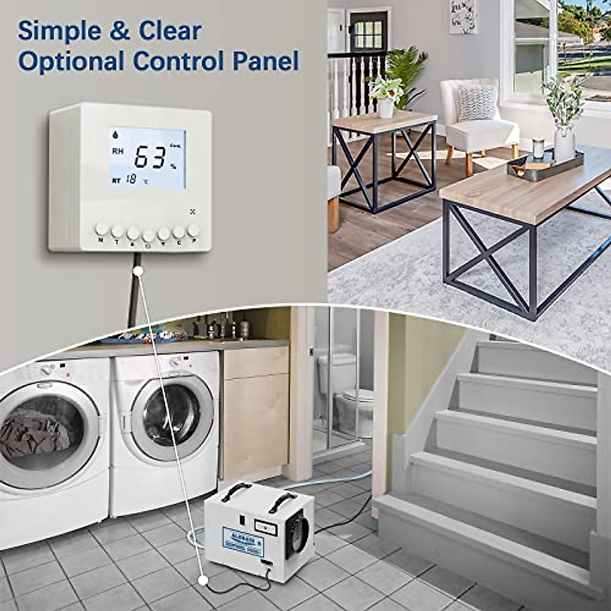 ALORAIR Crawl Space Dehumidifiers 120 PPD Moisture Removal, Energy Star Certified Crawlspace Dehumidifiers Commercial Dehumidifier for Basement, Auto Defrost, cETL Listed, 5 Years Warranty