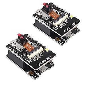AITRIP 2 Pieces ESP32-CAM WiFi Board ESP32-CAM-MB Micro USB to Serial Port CH340G with OV2640 2MP Camera Module Compatible with Arduino IDE Arduino Raspberry Pi