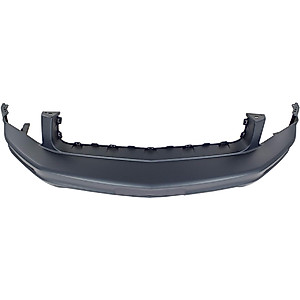Evan Fischer Front Bumper Cover Compatible with 2005-2009 Ford Mustang, Primed For Models With Fog Light Holes With turn signal light holes With Pony Package FO1000574
