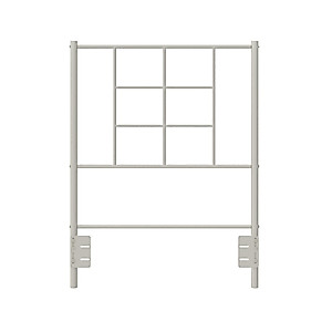 REALROOMS Praxis Metal Headboard, Full/Queen, Black