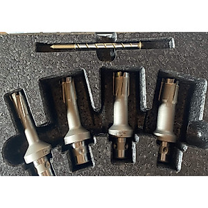 Fein HM Ultra Metal Core Bit Set - High-Performance Carbide-Tipped Core Bits for Precision Metal Drilling - 63127384020