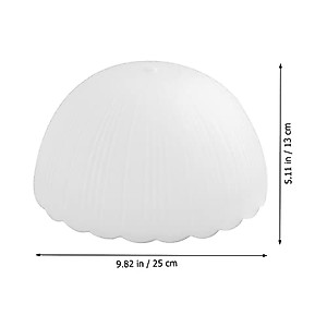 Alabaster White Glass Lamp Shade Replacement for Floor Lamp Torchiere Lamp Shade Floor Lamp Replacement Parts