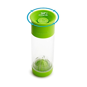 Munchkin® Miracle® 360 Fruit Infuser Water Bottle, 20 Ounce, Green